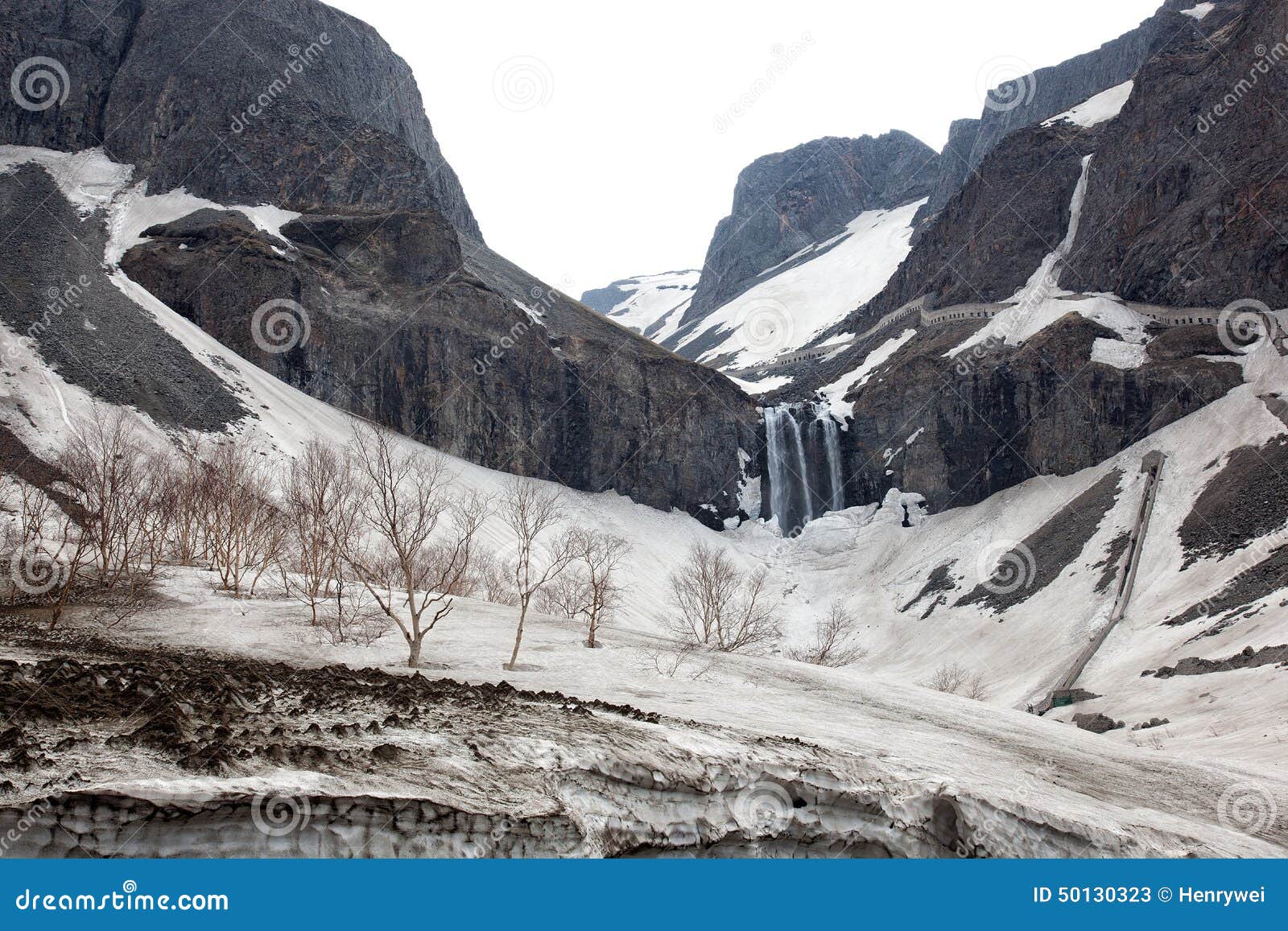 The Changbai Mountain Waterfalls Stock Image - Image of mount, hill ...