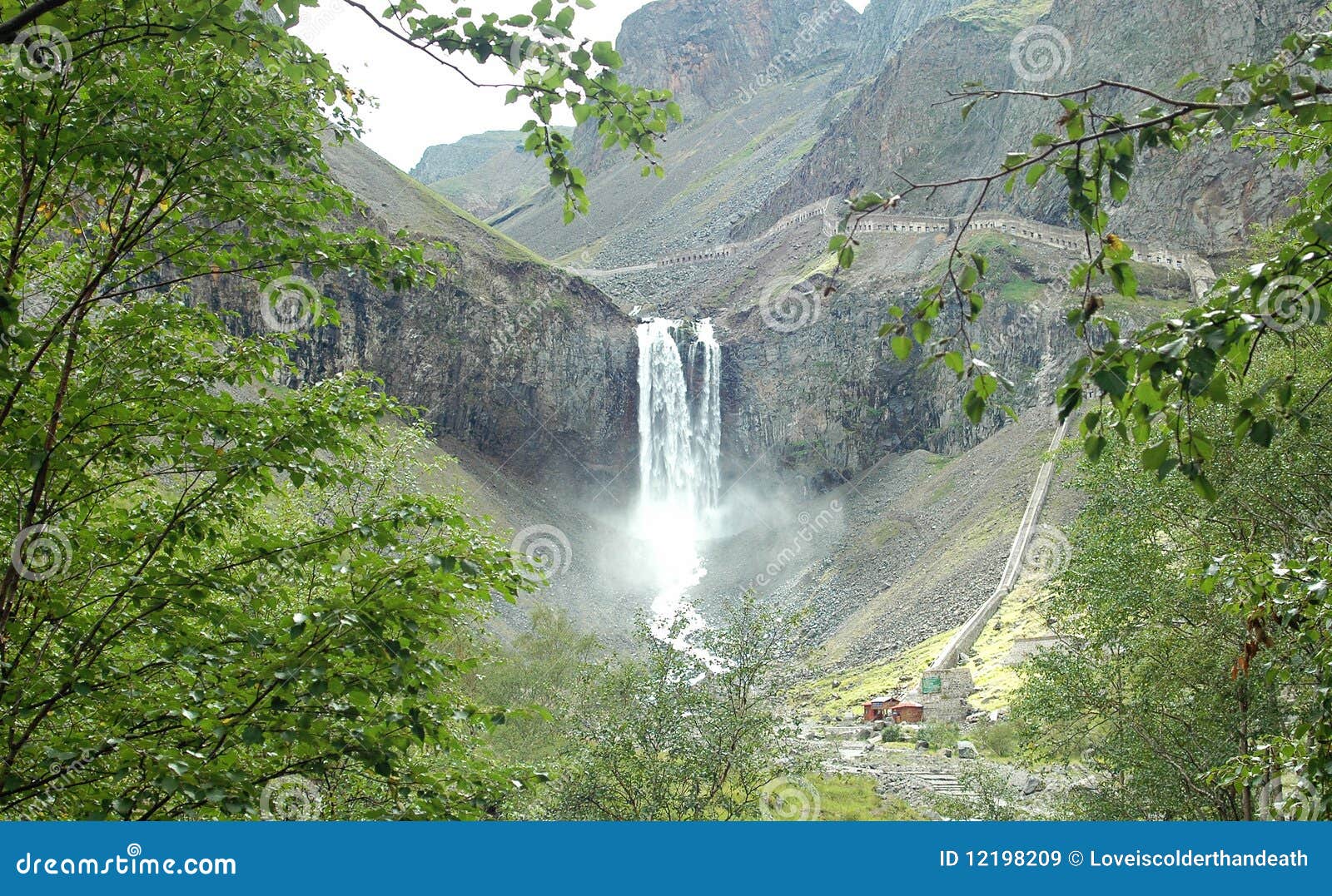 Changbai Waterfall stock image. Image of waterfall, detail - 12198209