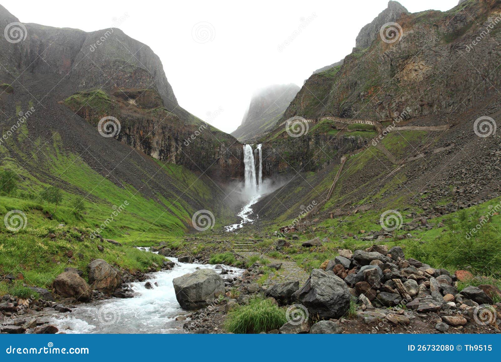 Changbai Waterfall stock photo. Image of water, baekdu - 26732080