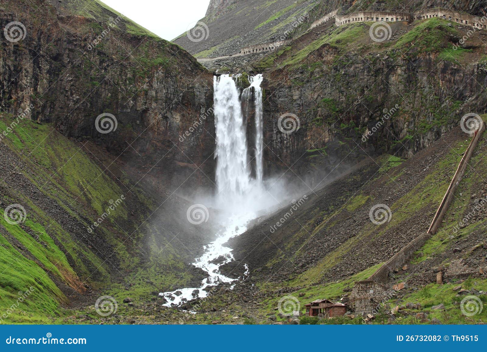Changbai Waterfall stock photo. Image of changbaishan - 26732082