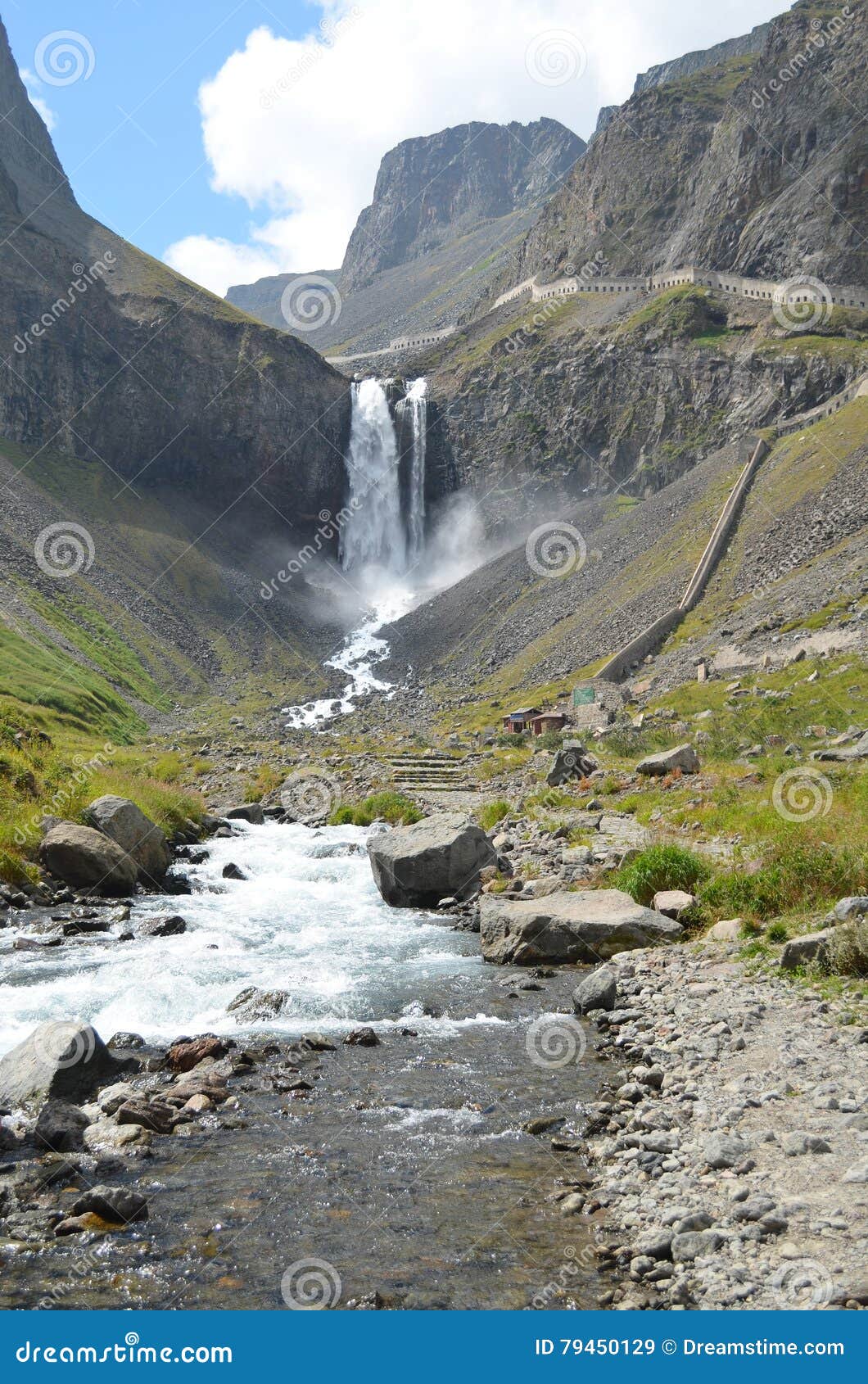 Changbai Waterfall stock image. Image of province, china - 79450129