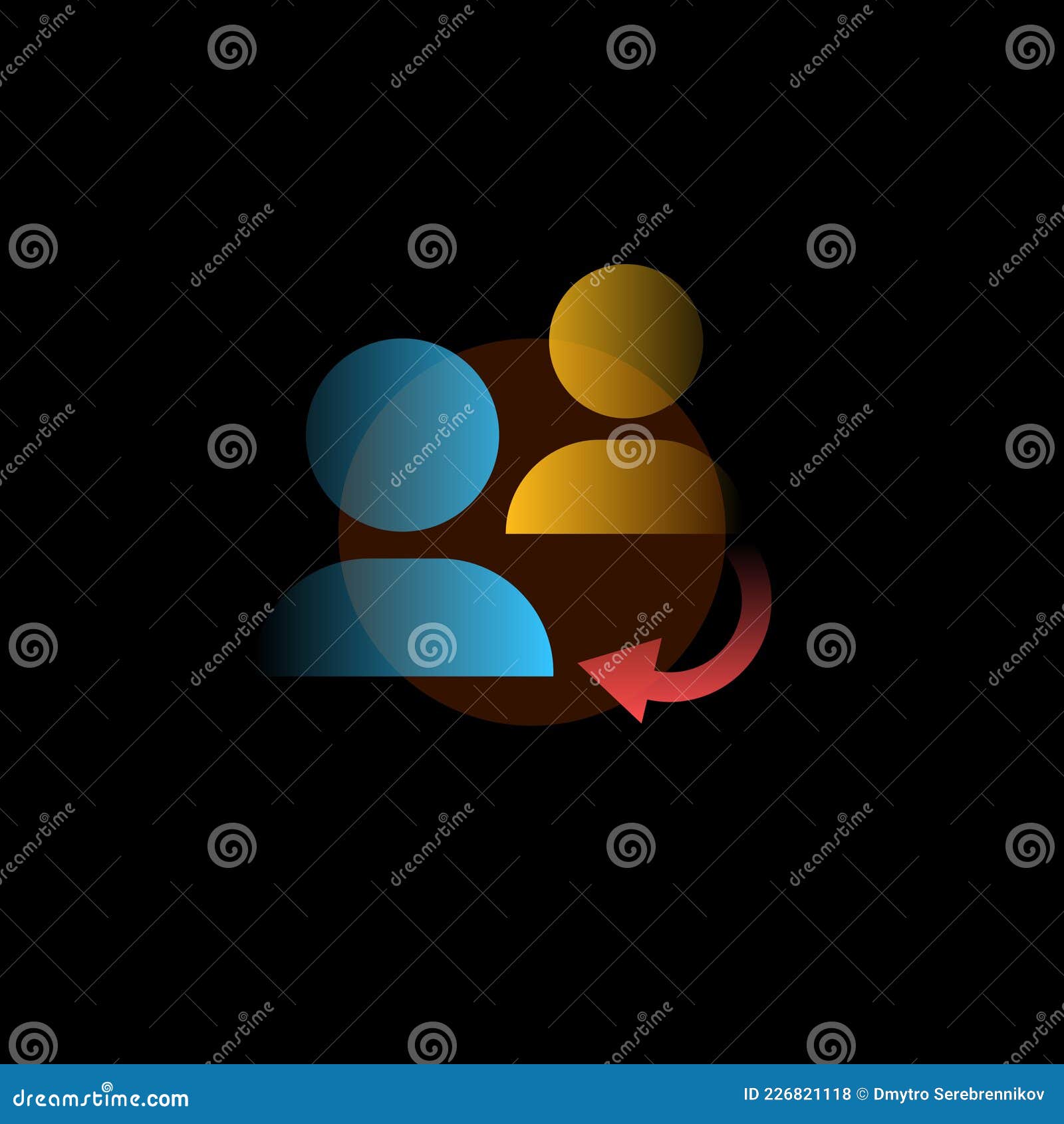 Change Account. Vector Icon in Gradient Style Stock Vector ...