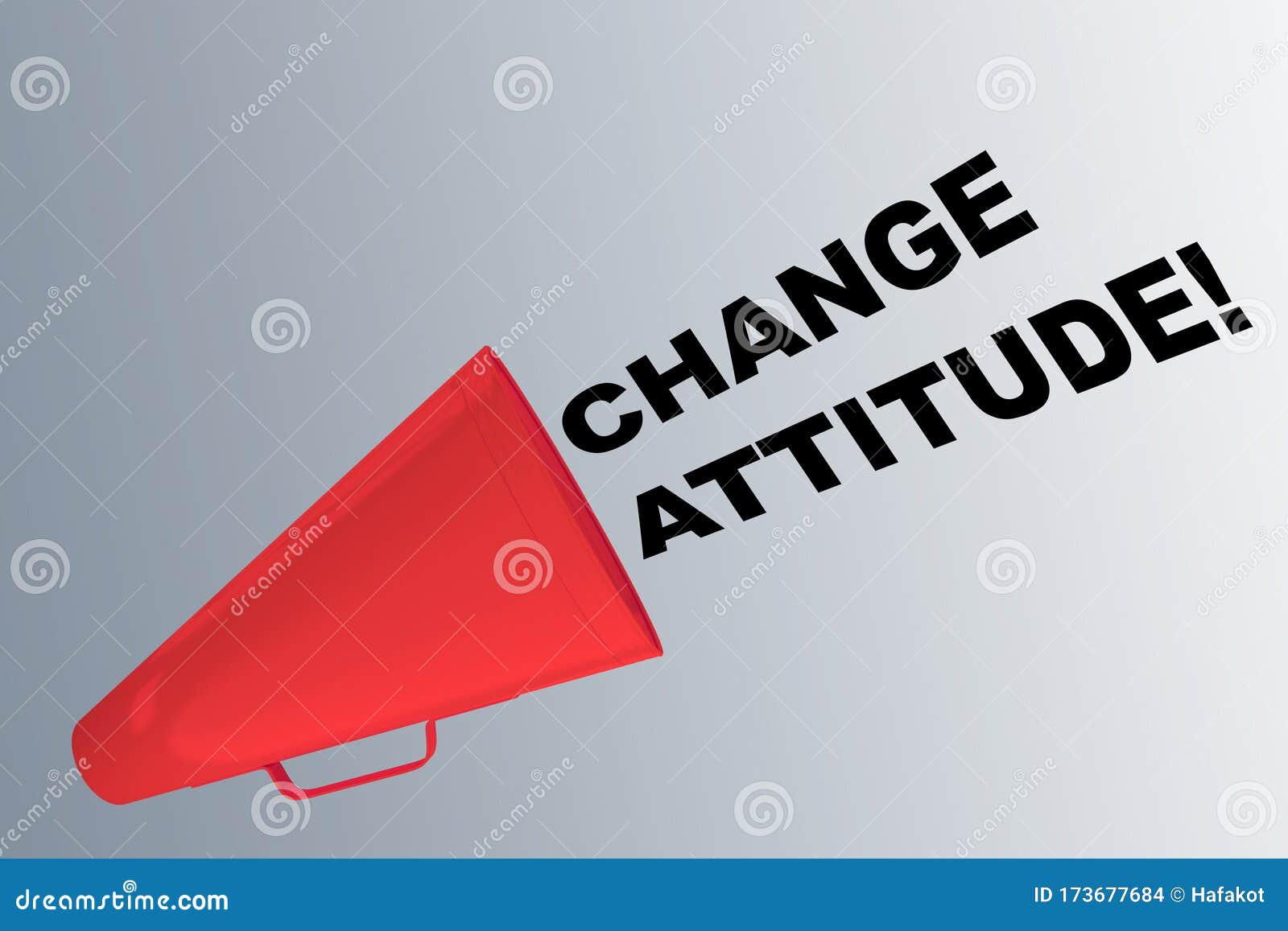 CHANGE ATTITUDE! concept stock illustration. Illustration of challenge ...