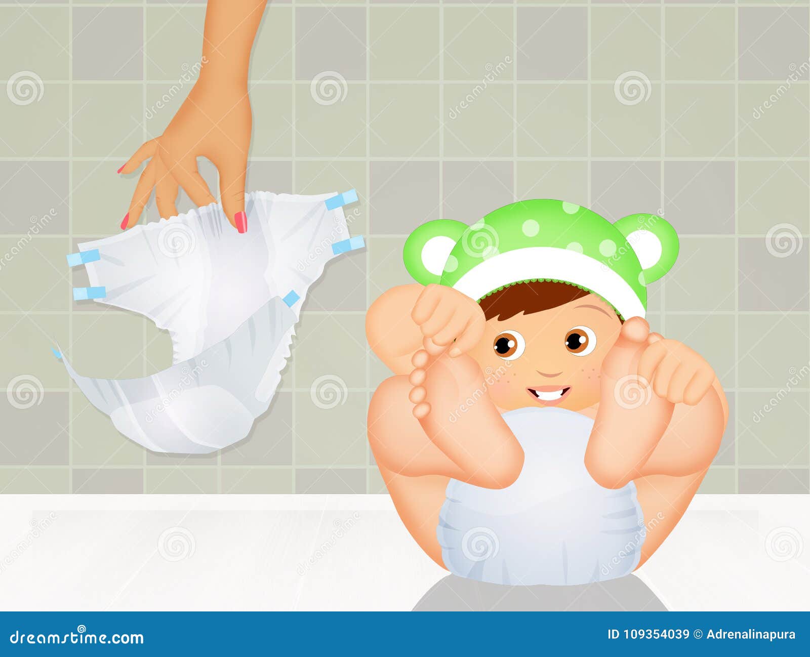 Diaper Change Royalty-Free Illustration | CartoonDealer.com #5611980 Diaper Change Royalty-Free Illustration | CartoonDealer.com #5611980