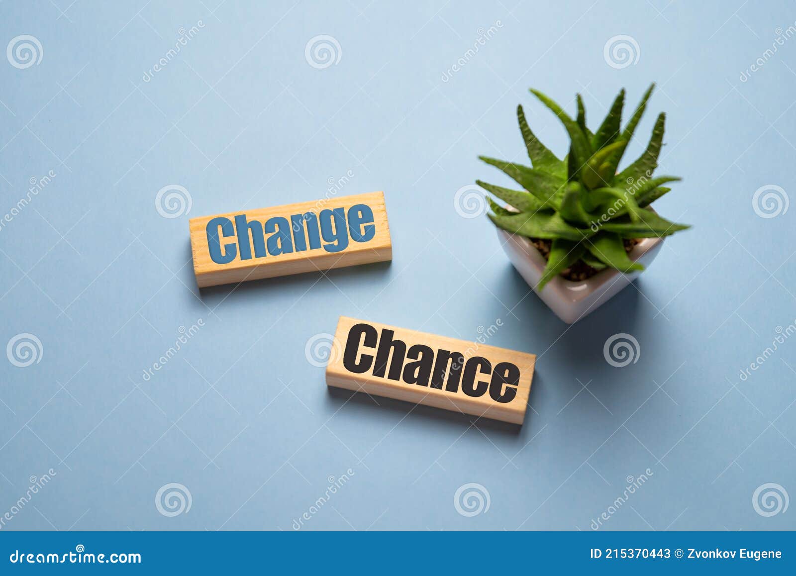 Change and Chance Word Concept on Blue Background Stock Image - Image ...