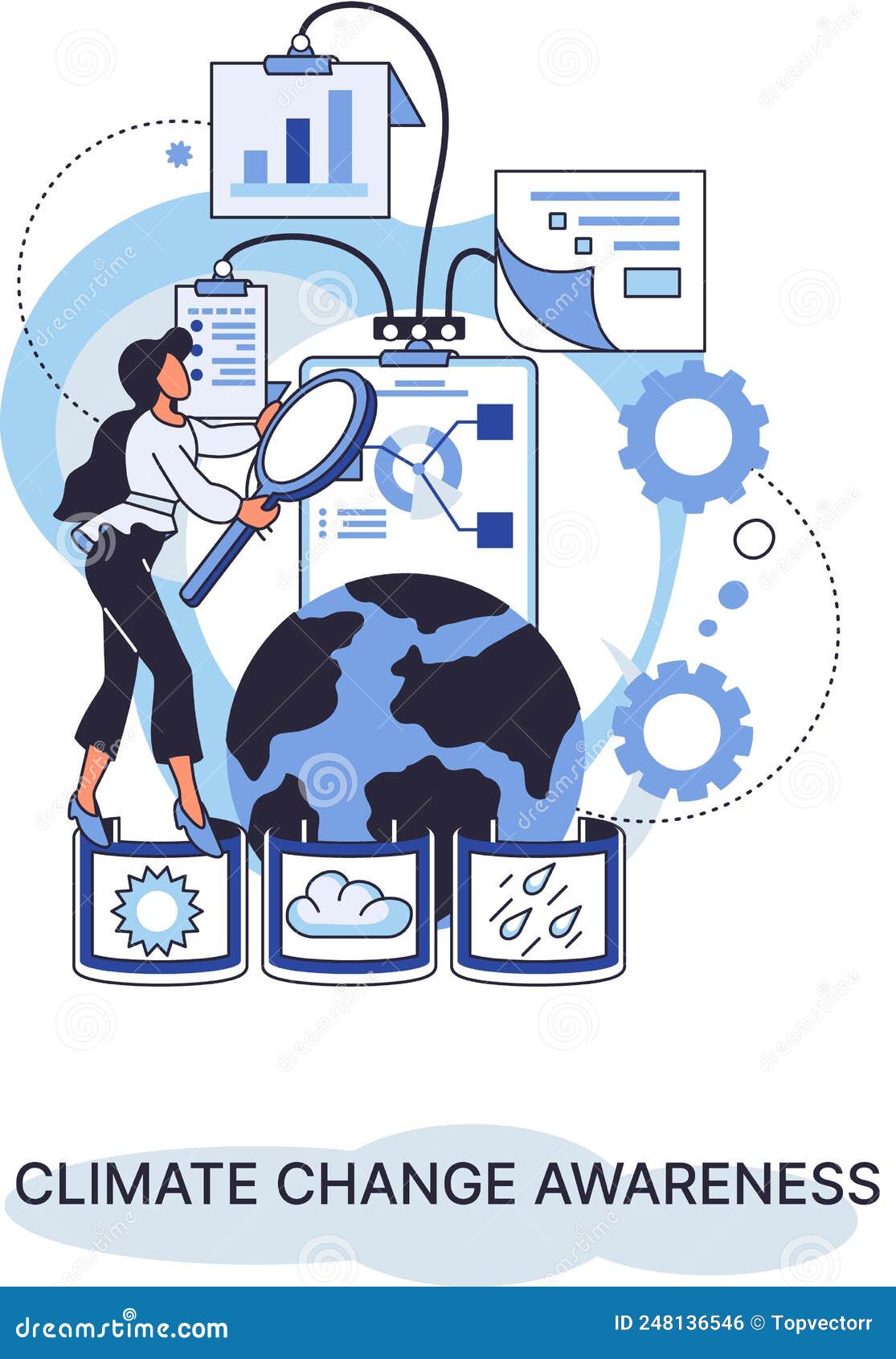 Change Climate Awareness Metaphor, Saving Planet, World Environment Day ...