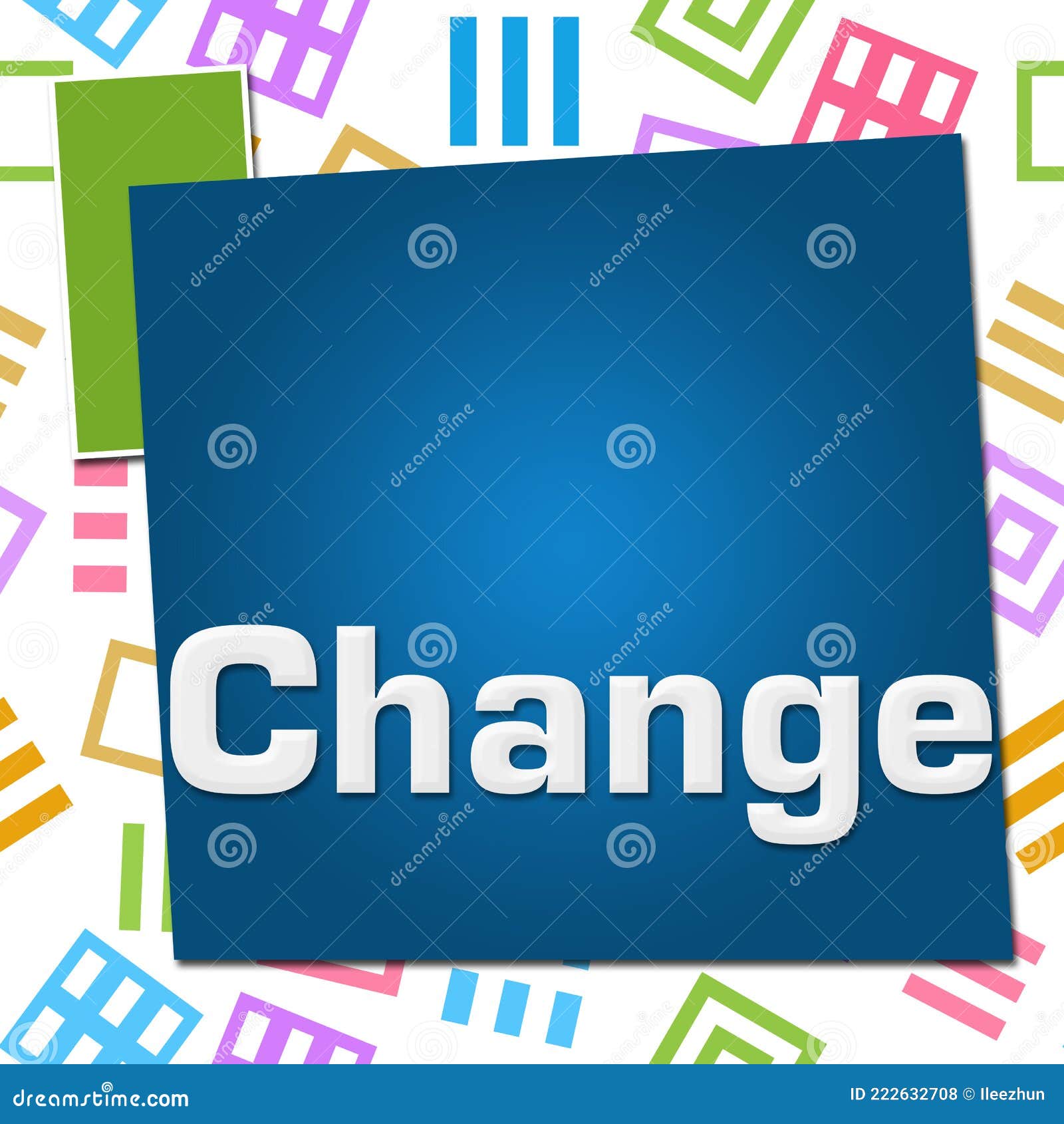 Change Colorful Basic Symbol Squares Stock Illustration - Illustration ...