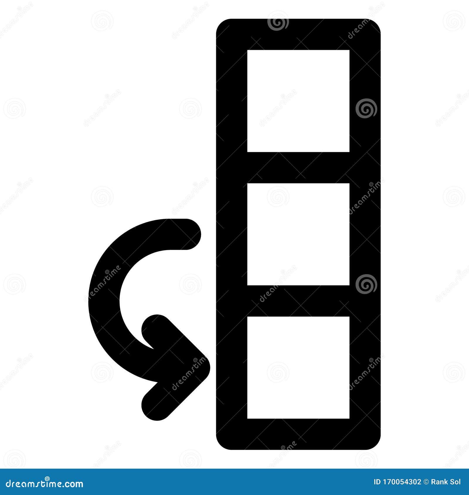 Change, Column Bold Vector Icon Which Can Be Easily Modified or Edited ...