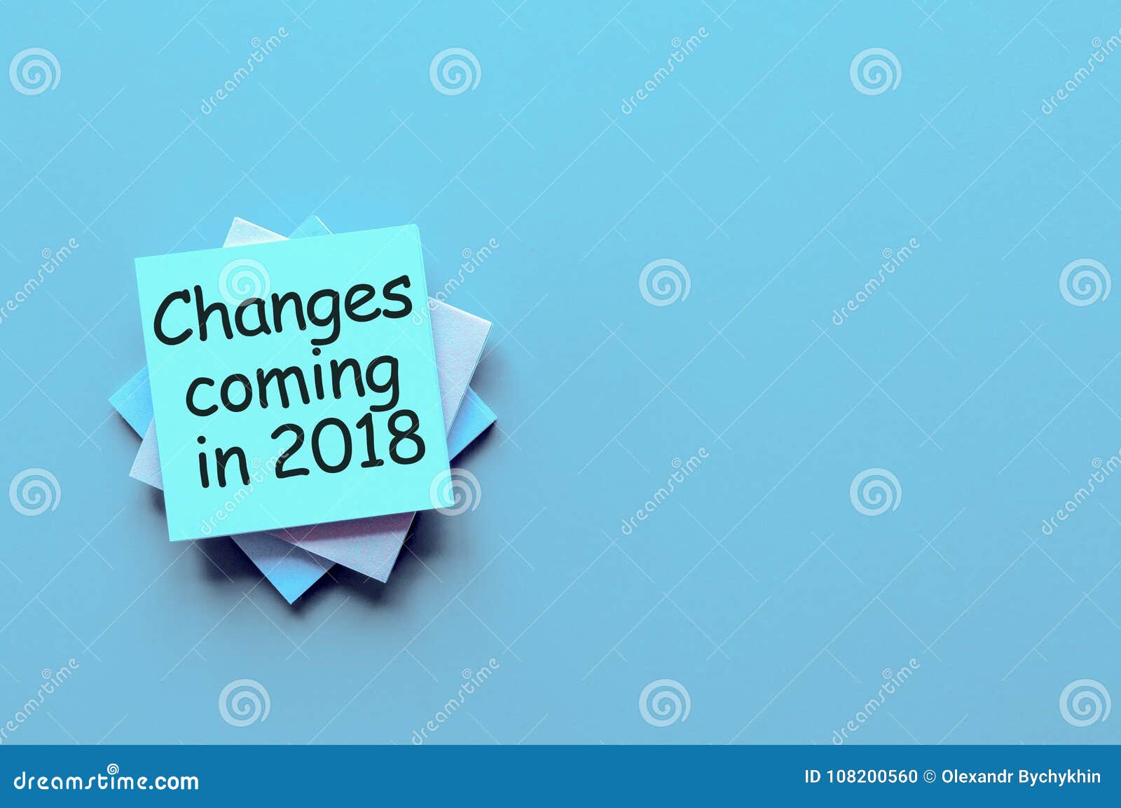 Change is Coming in 2018. Text Write on Pile of Paper Stock Photo ...