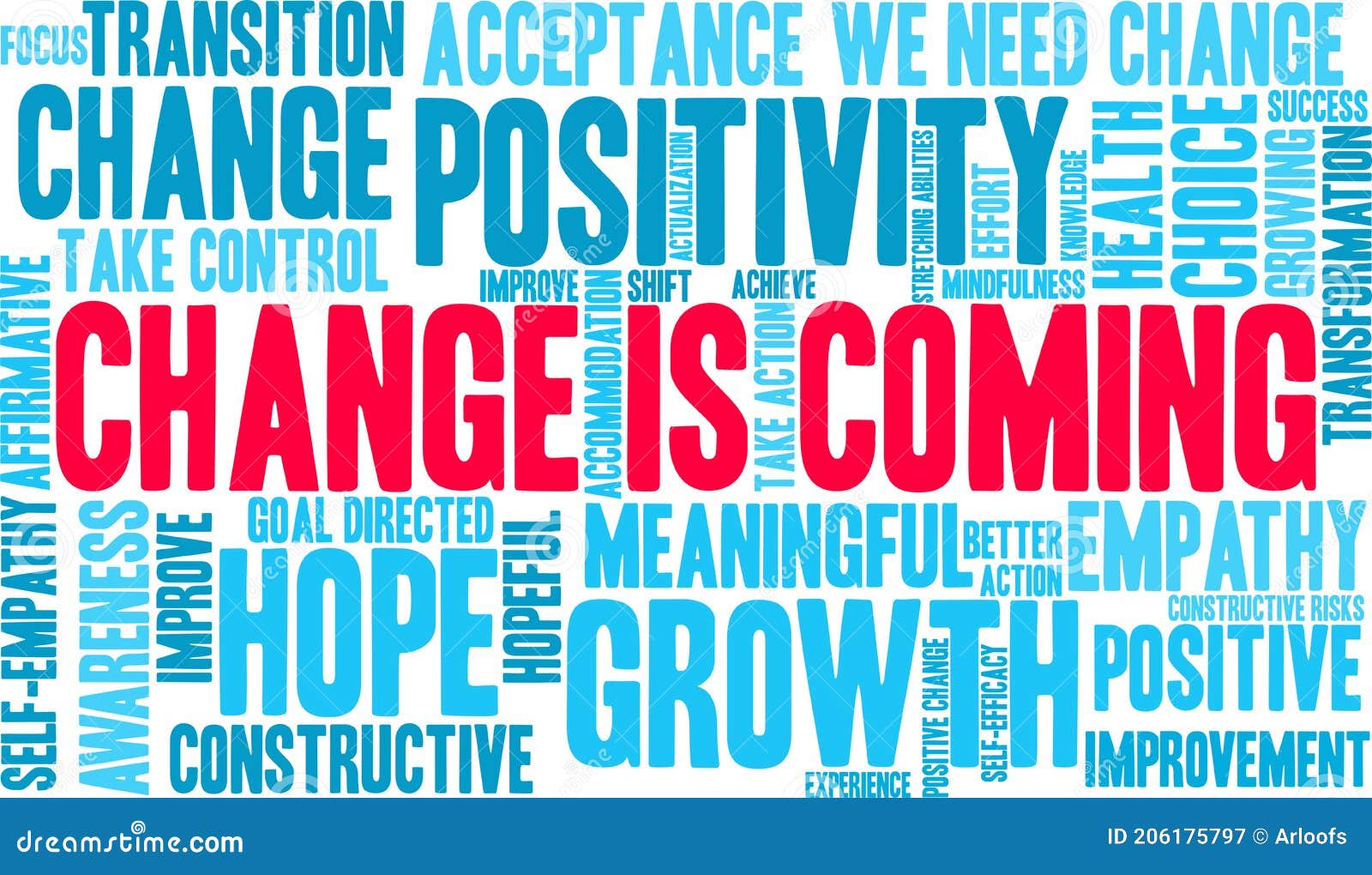 Change is Coming Word Cloud Stock Vector - Illustration of choice ...