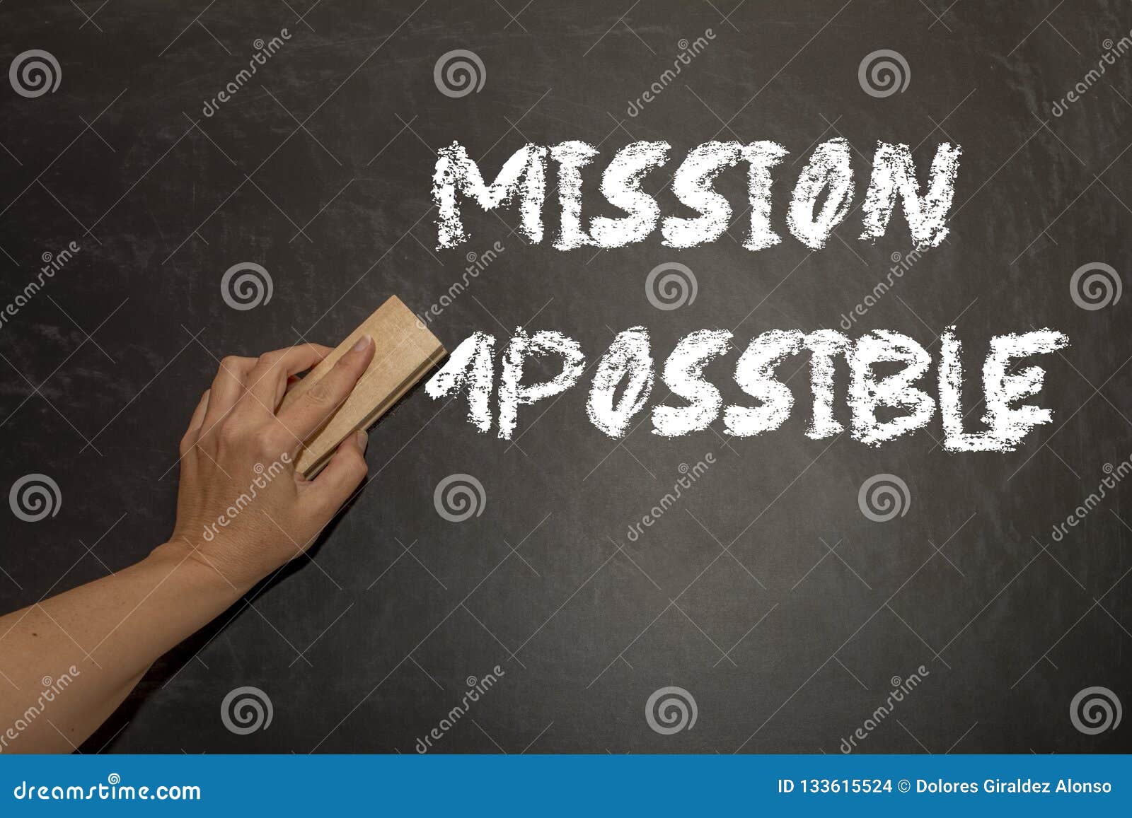 Change Concept. Changing the Word Impossible To Possible with a Stock ...