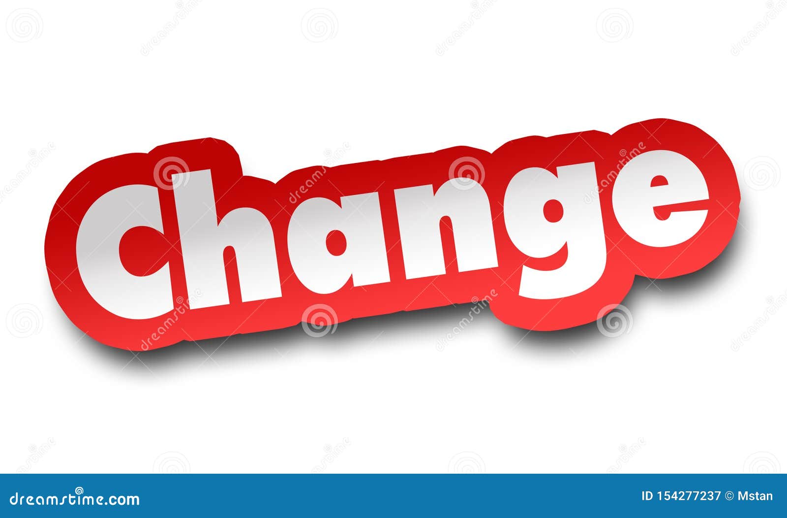 Change Concept 3d Illustration Isolated Stock Illustration ...