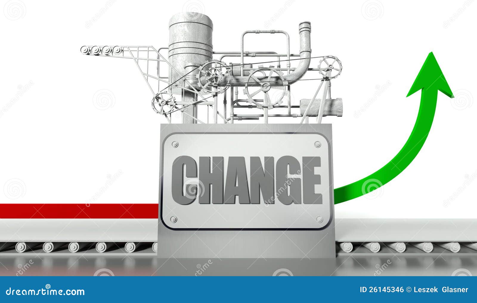 Change concept with graph stock illustration. Illustration of board ...