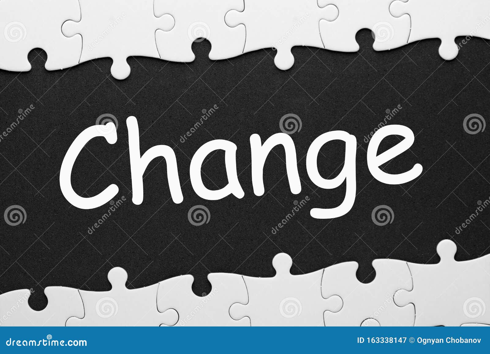 Change Concept Puzzle stock illustration. Illustration of hope - 163338147
