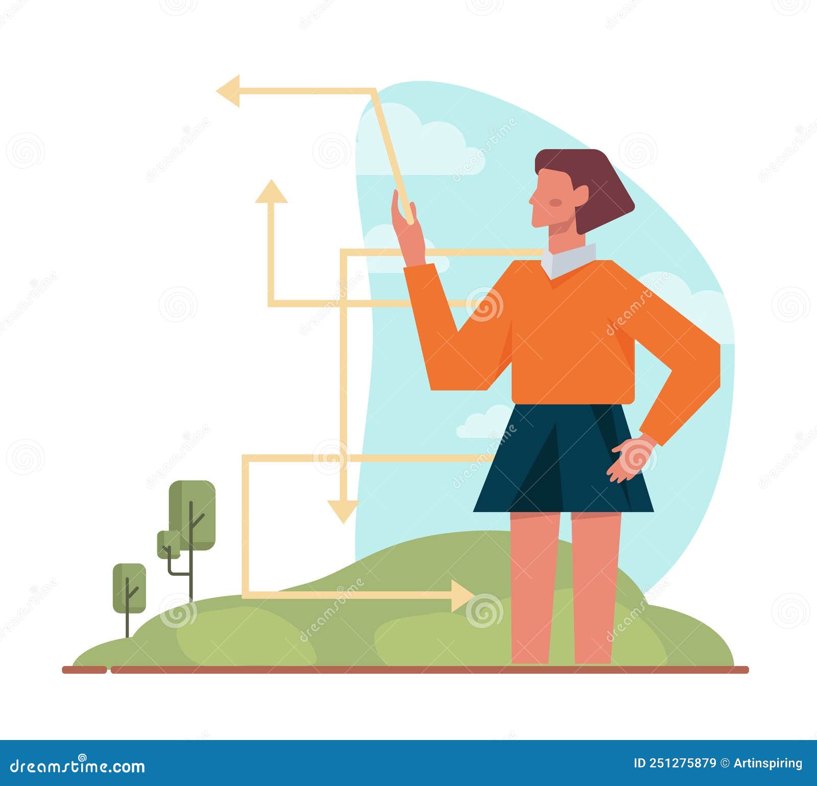 Change Concept. Transformation and Evolution Metaphor Stock Vector ...