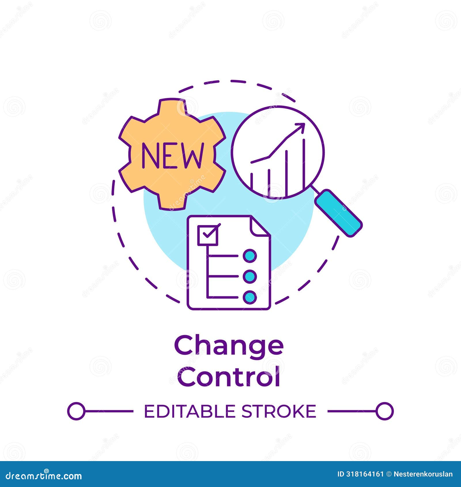 Change Control Multi Color Concept Icon Stock Vector - Illustration of ...