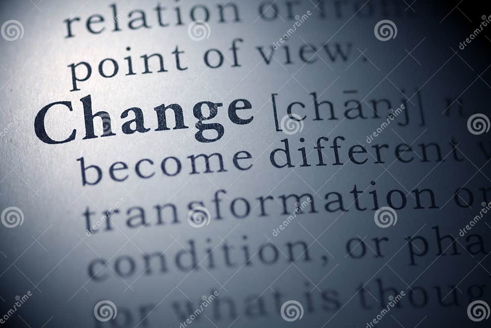 Change stock image. Image of word, paper, blue, printing - 38876033