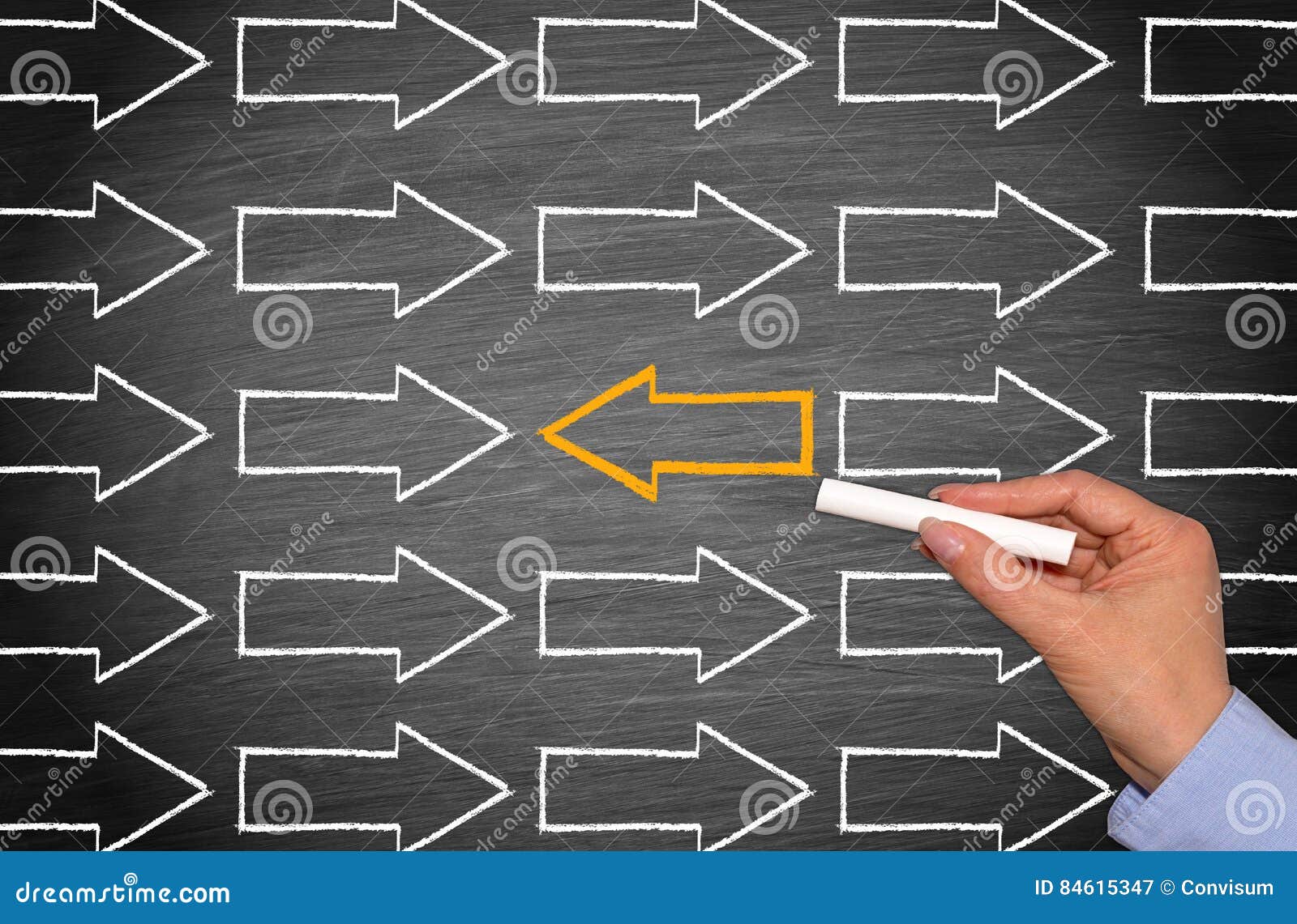 Change Direction - Leadership Business Concept Stock Image - Image of ...