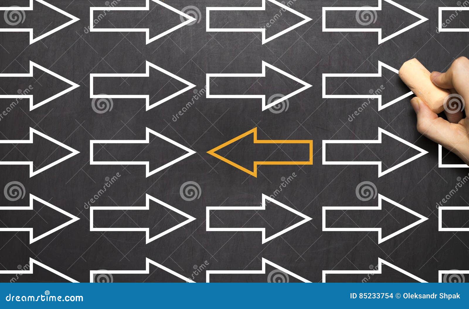 Change Direction - Management Business Concept Blackboard Stock Photo ...