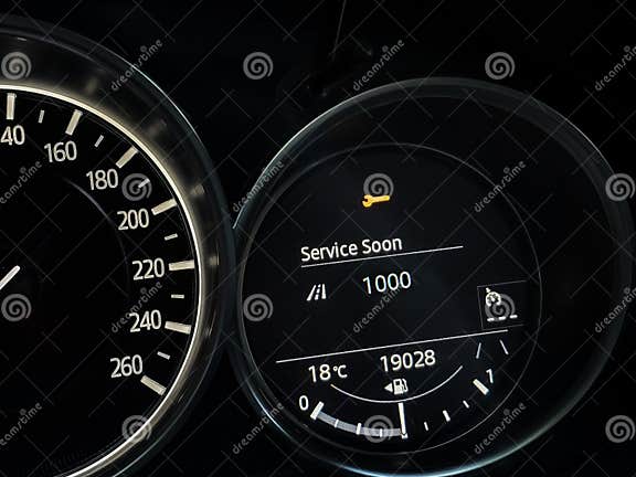 Change Engine Oil Soon Warning Light, Oil Change Due Service Soon Stock ...