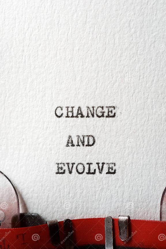 Change and evolve stock photo. Image of sentence, evolve - 234865250