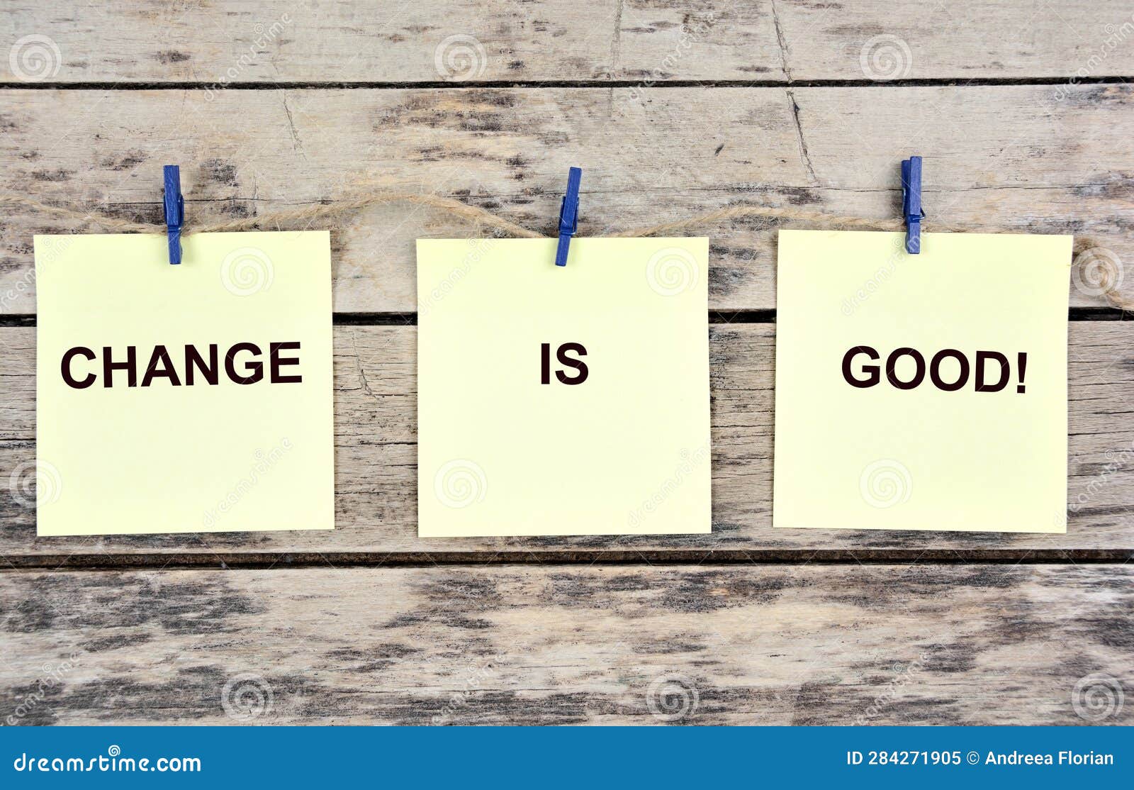 Change is Good Words on a Notes Paper Stock Image - Image of business ...