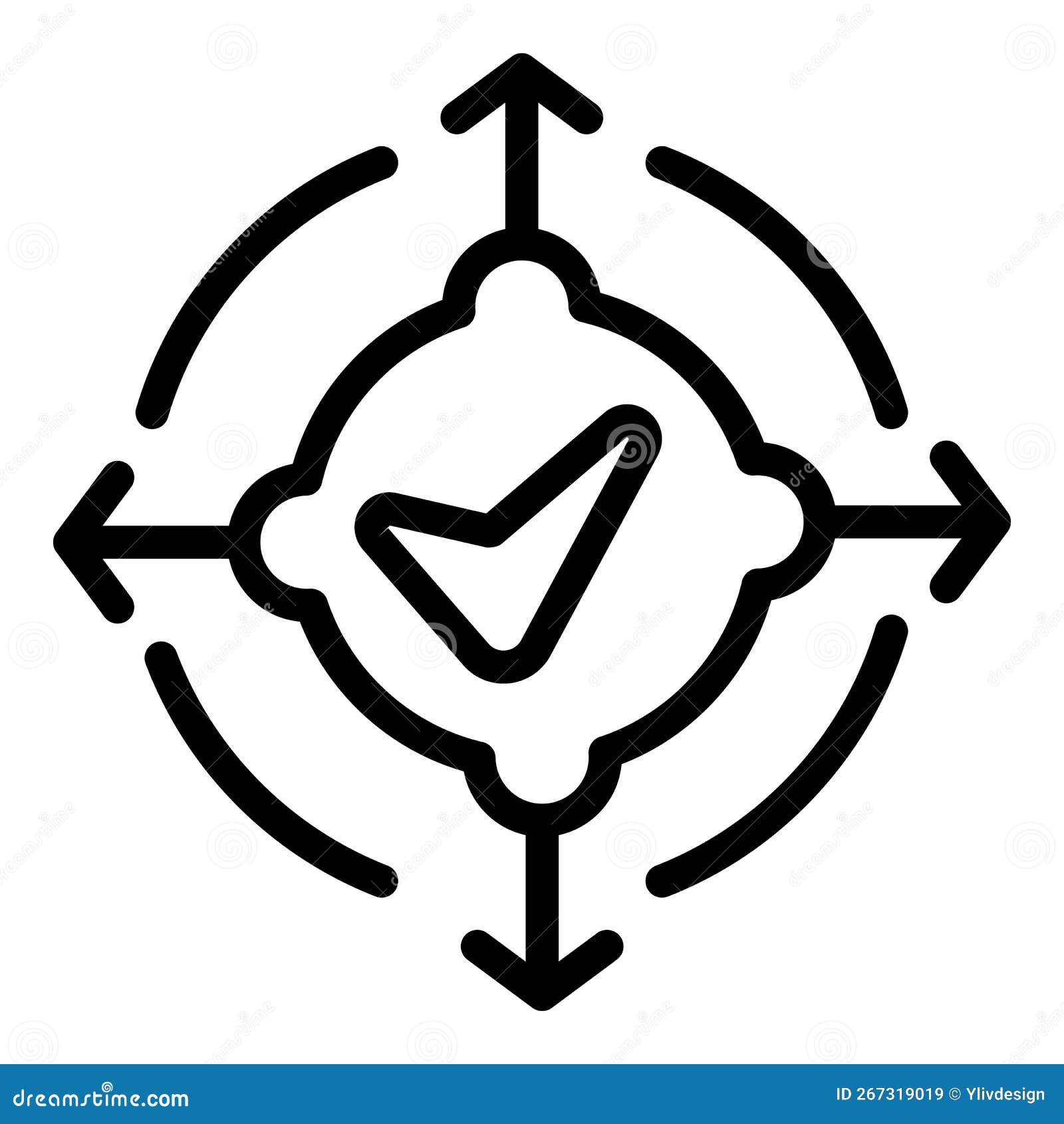 Change Key Point Icon Outline Vector. Main Conclusion Stock ...