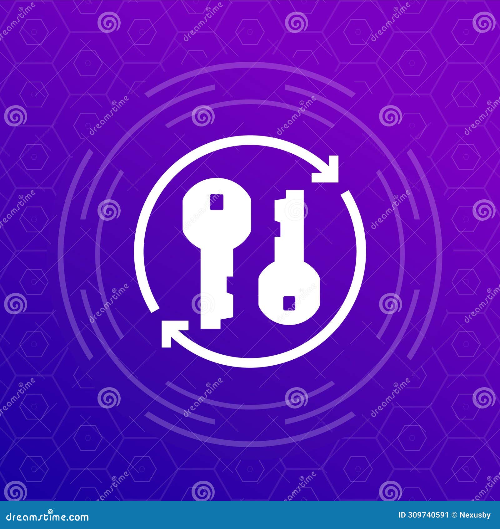 Change Keys Icon for Web and Apps Stock Illustration - Illustration of ...