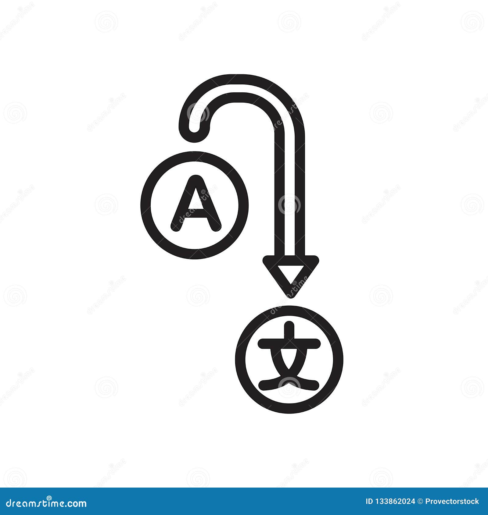 Change Language Icon Isolated on White Background Stock Vector ...