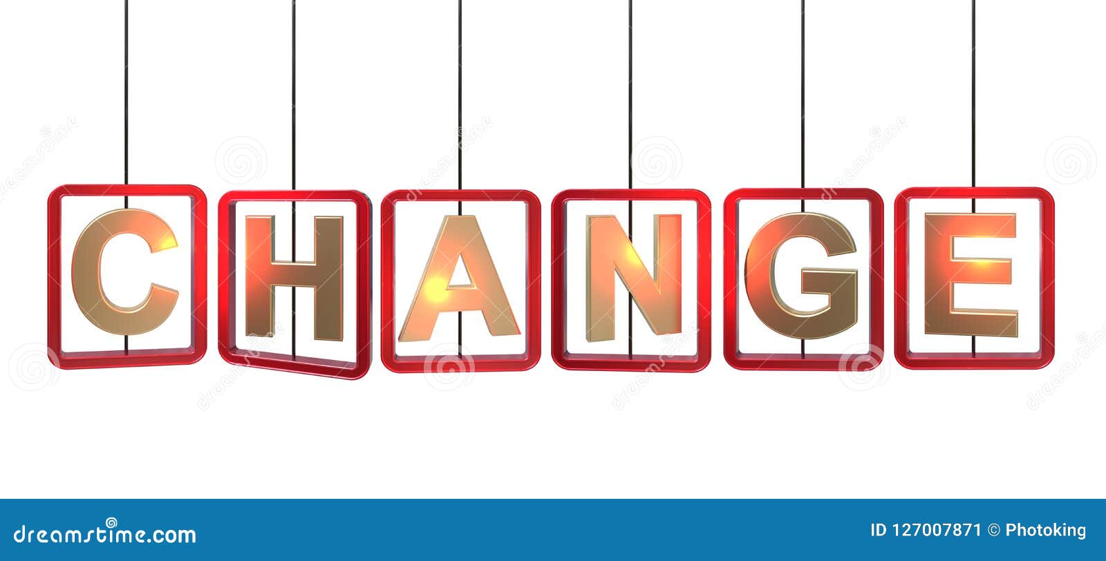 Change letters hanging stock illustration. Illustration of adapt ...