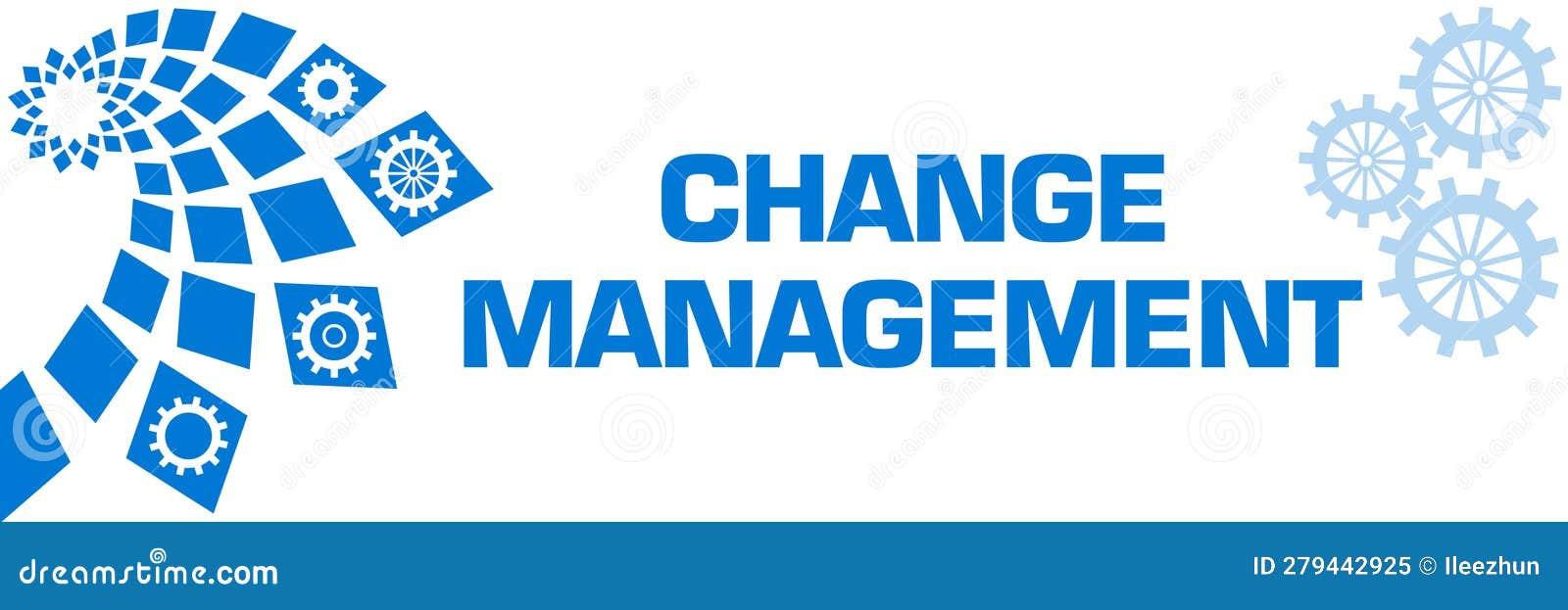 Change Management Blue Square Element Symbol Stock Illustration ...