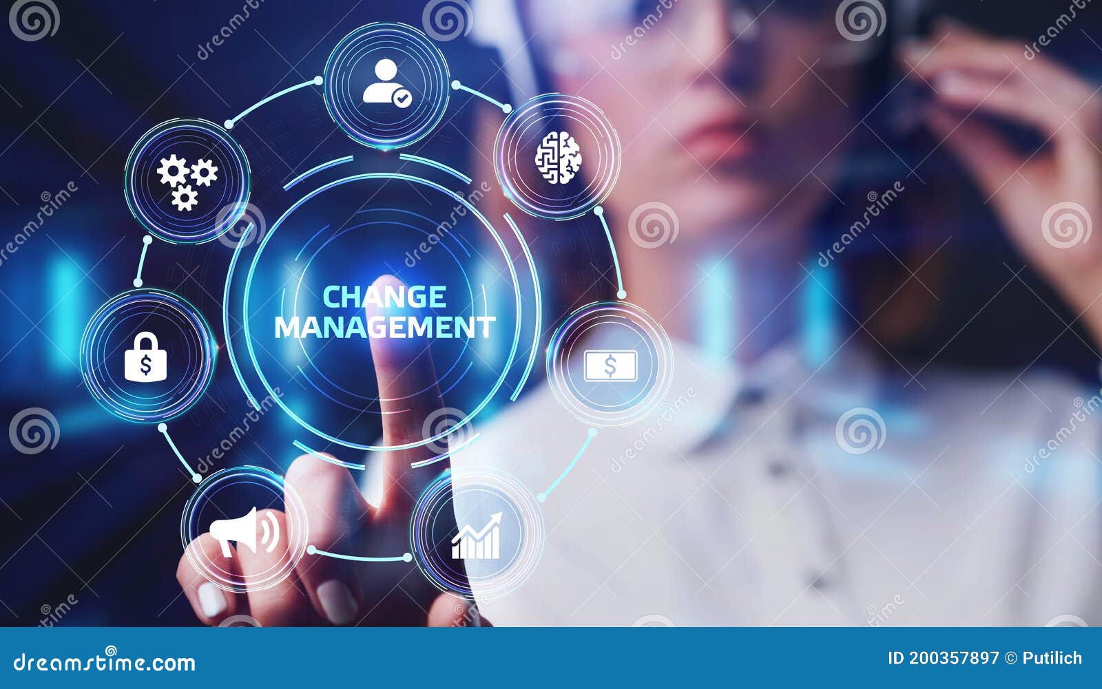 CHANGE MANAGEMENT, Business Concept. Business, Technology, Internet and ...