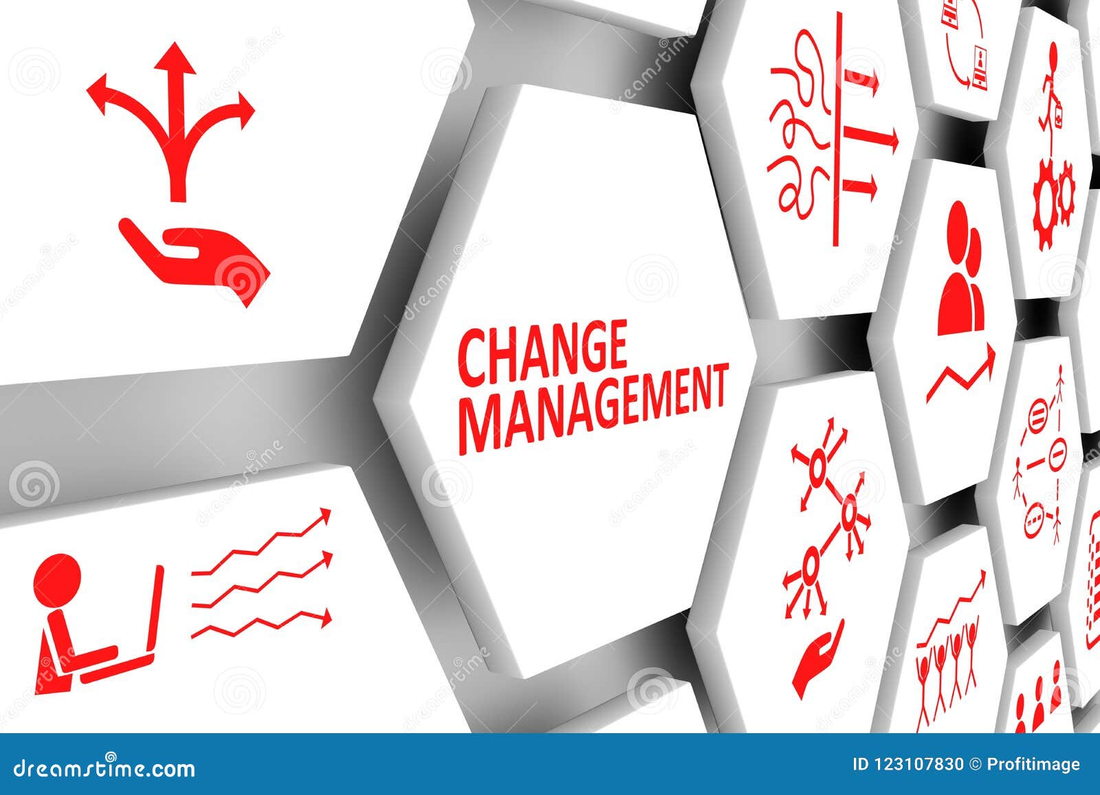 CHANGE MANAGEMENT concept stock illustration. Illustration of white ...
