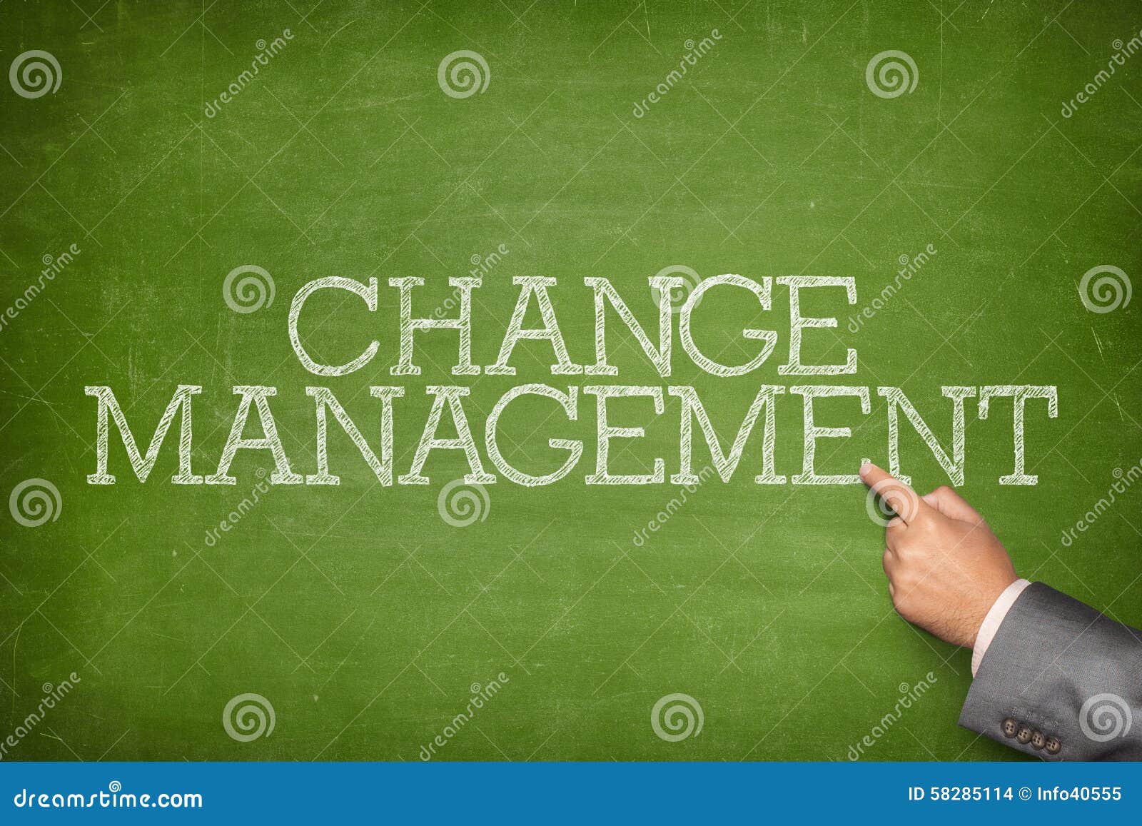 Change Management Text on Blackboard Stock Photo - Image of chalk, hand ...
