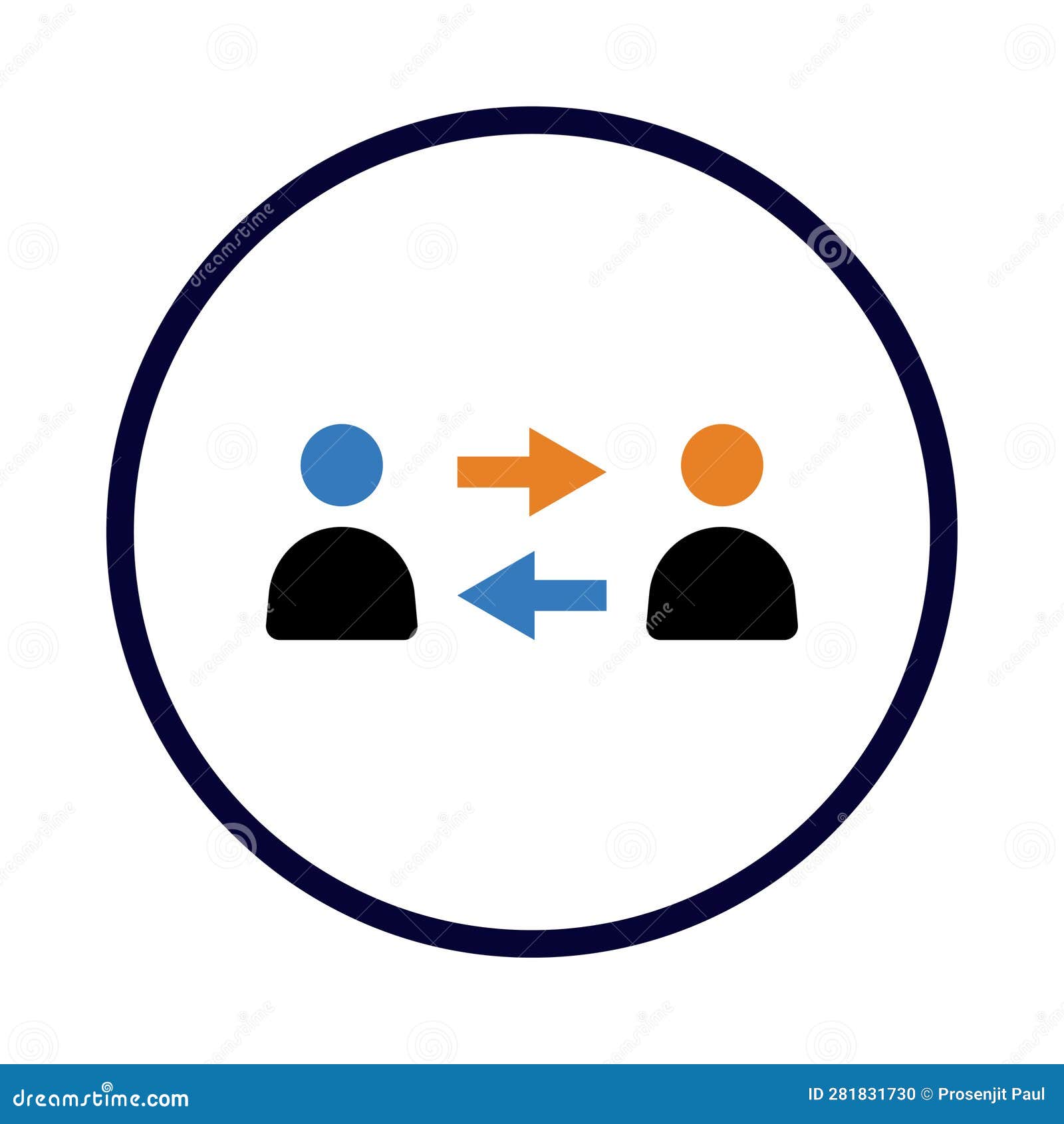 Change Management, Transfer, Communication, People, Persons Icon Stock ...