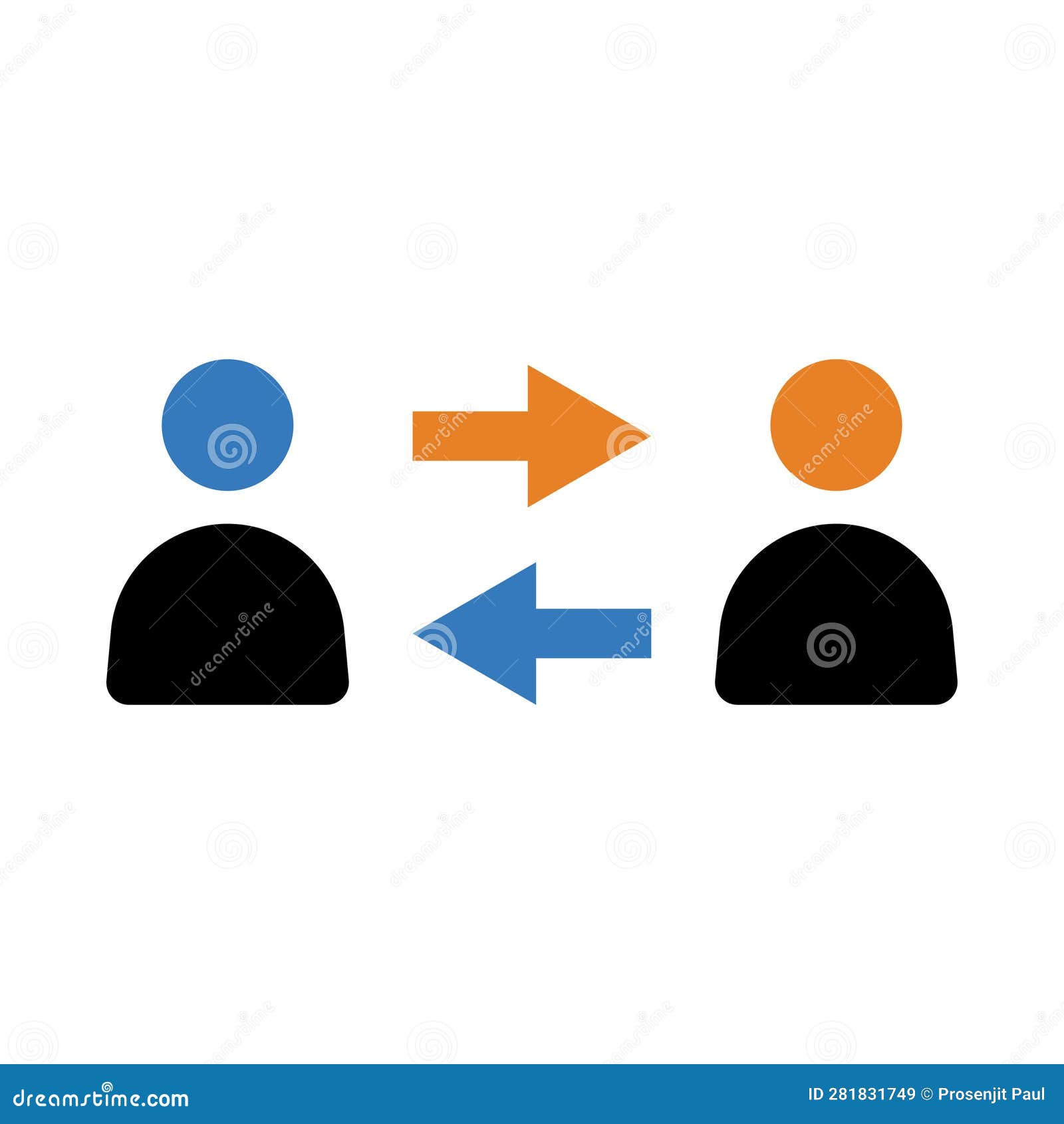 Change Management, Transfer, Communication, People, Persons Icon Stock ...