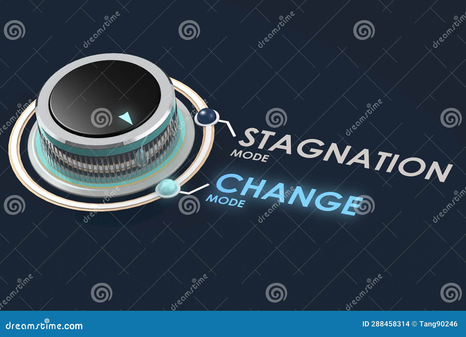 Change Mode Concept with Turning Knob Stock Illustration - Illustration ...
