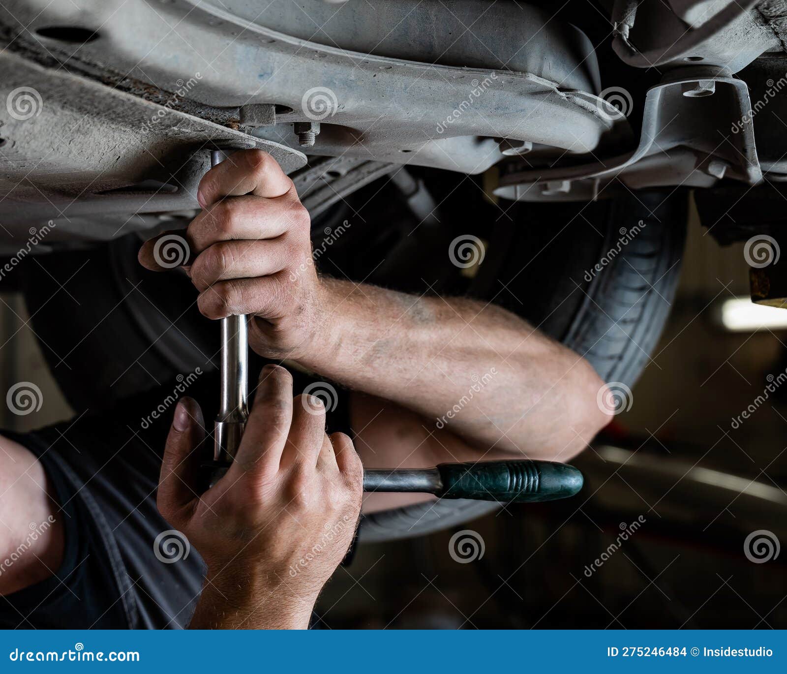 Change of Old Oil in a Car Engine. Stock Photo - Image of fluid, liquid ...