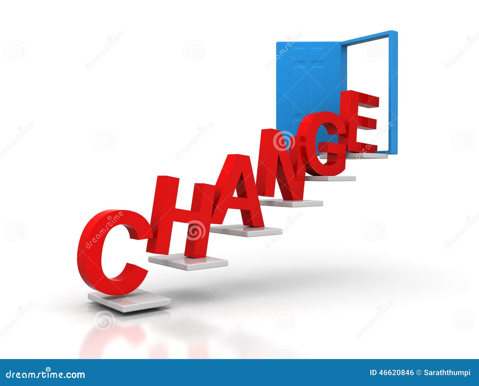 Change Passing through Door Stock Illustration - Illustration of modern ...