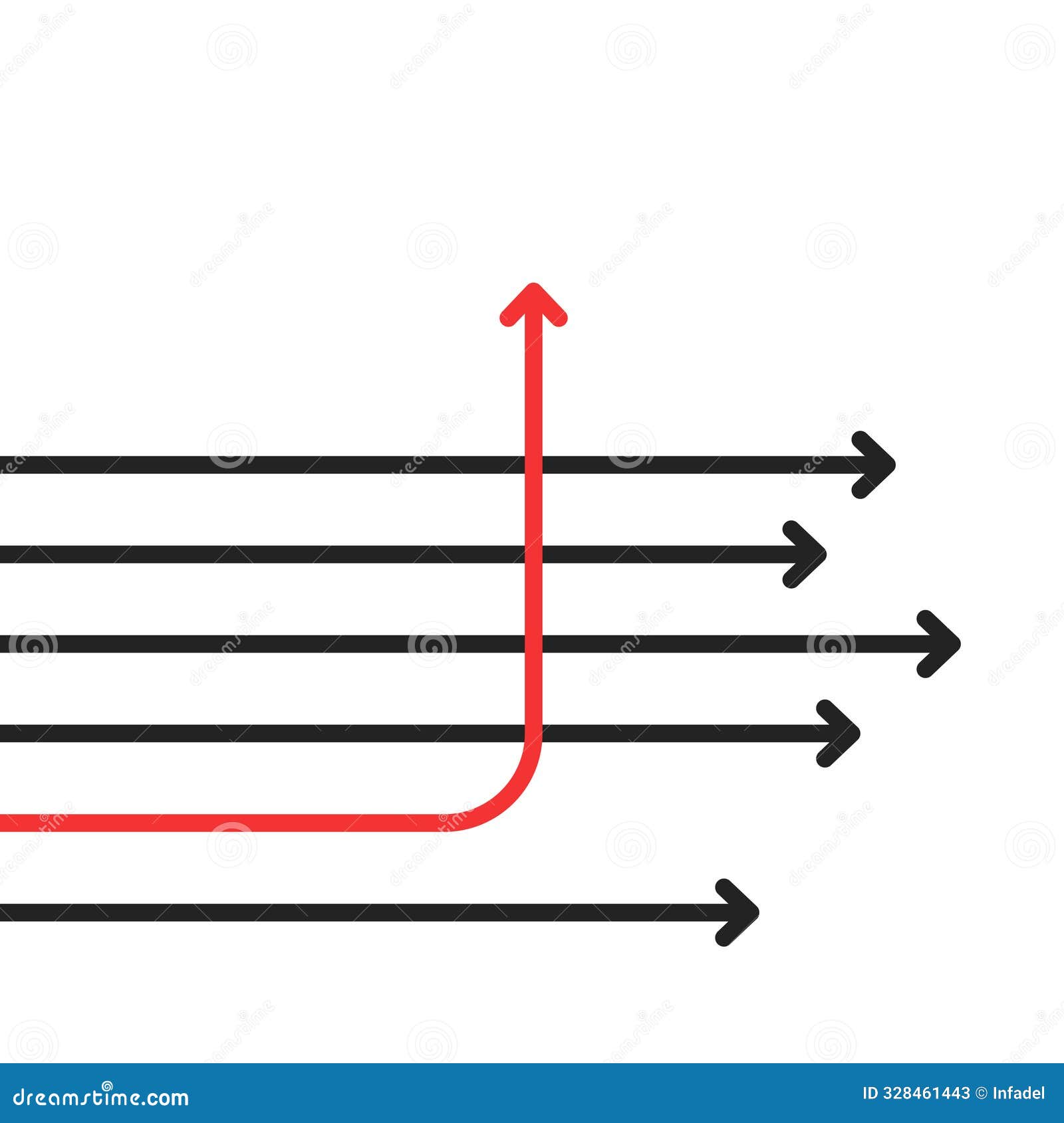Change Path or Way for Unique Experience Stock Illustration ...