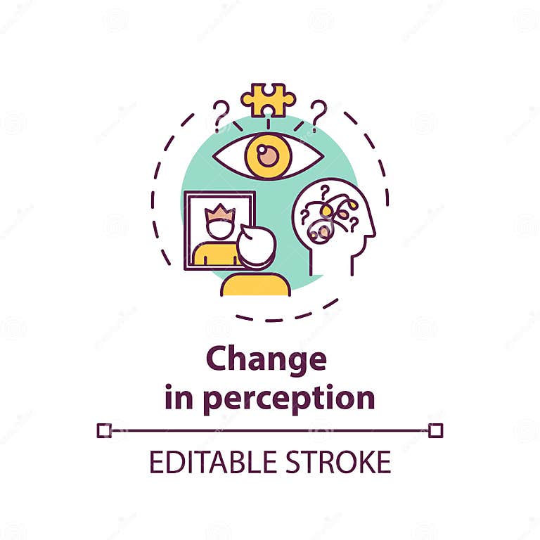 Change in Perception Concept Icon Stock Vector - Illustration of ...