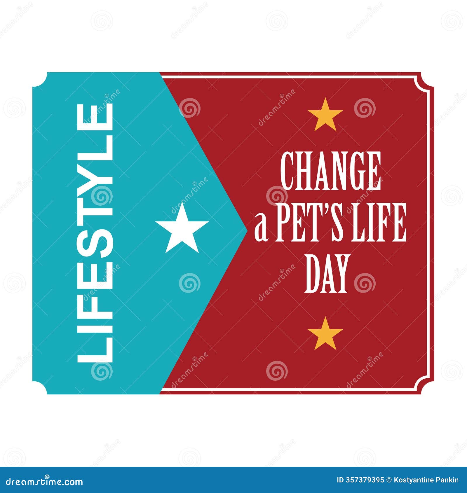 Change a Pets Life Day stock vector. Illustration of happy - 357379395