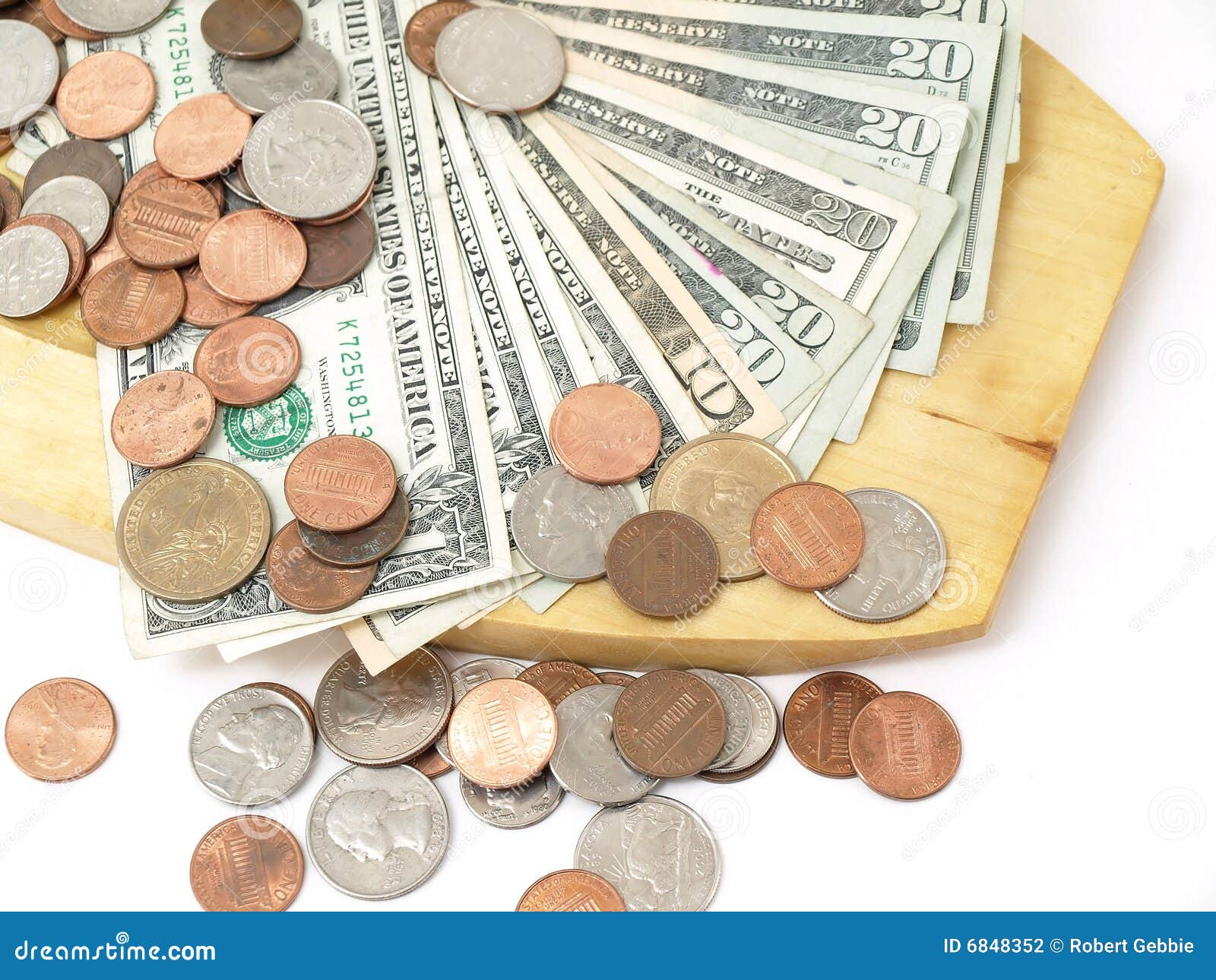 Change Plate stock photo. Image of cash, money, change - 6848352