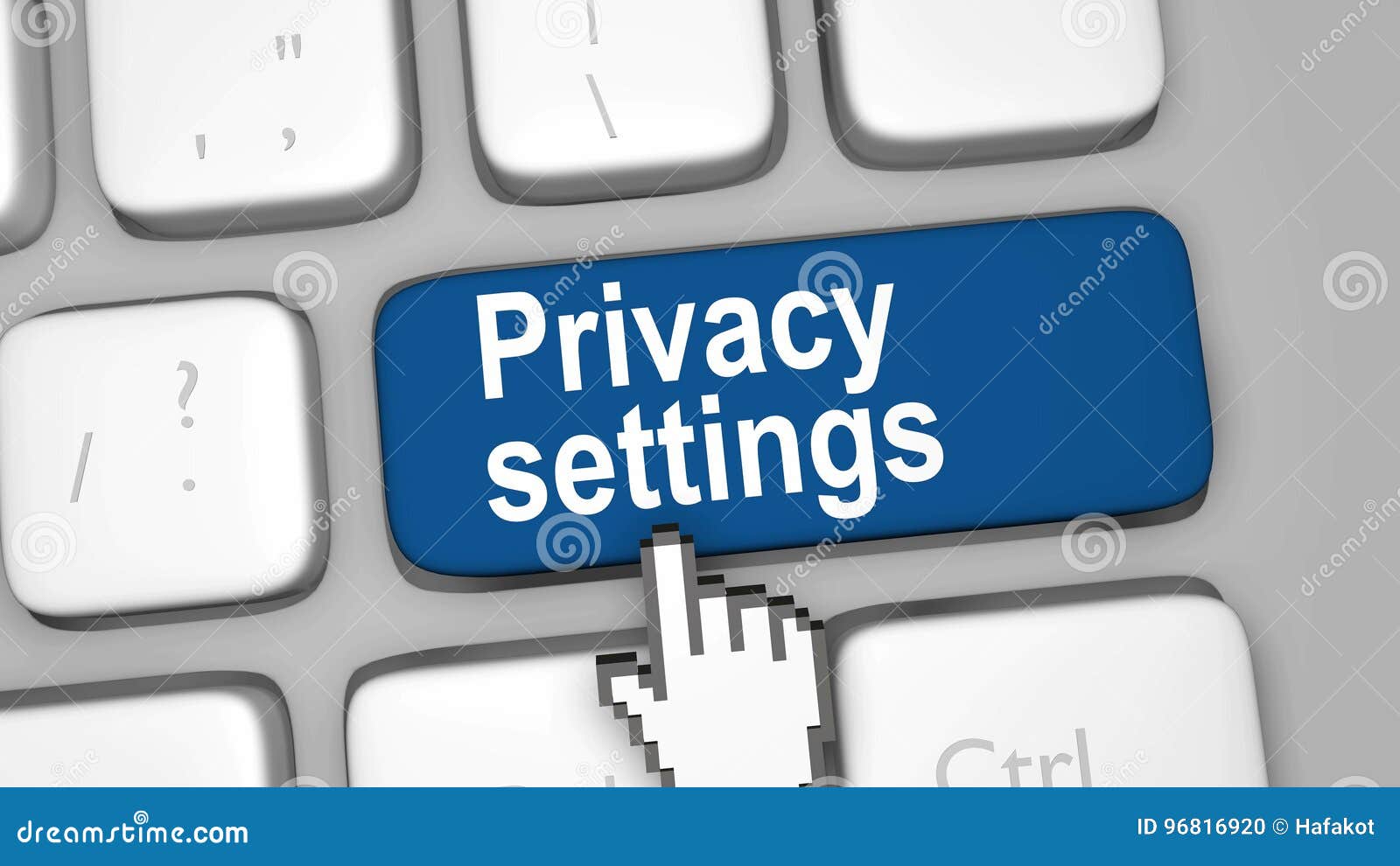 Change Privacy Setting Concept Stock Illustration - Illustration of ...