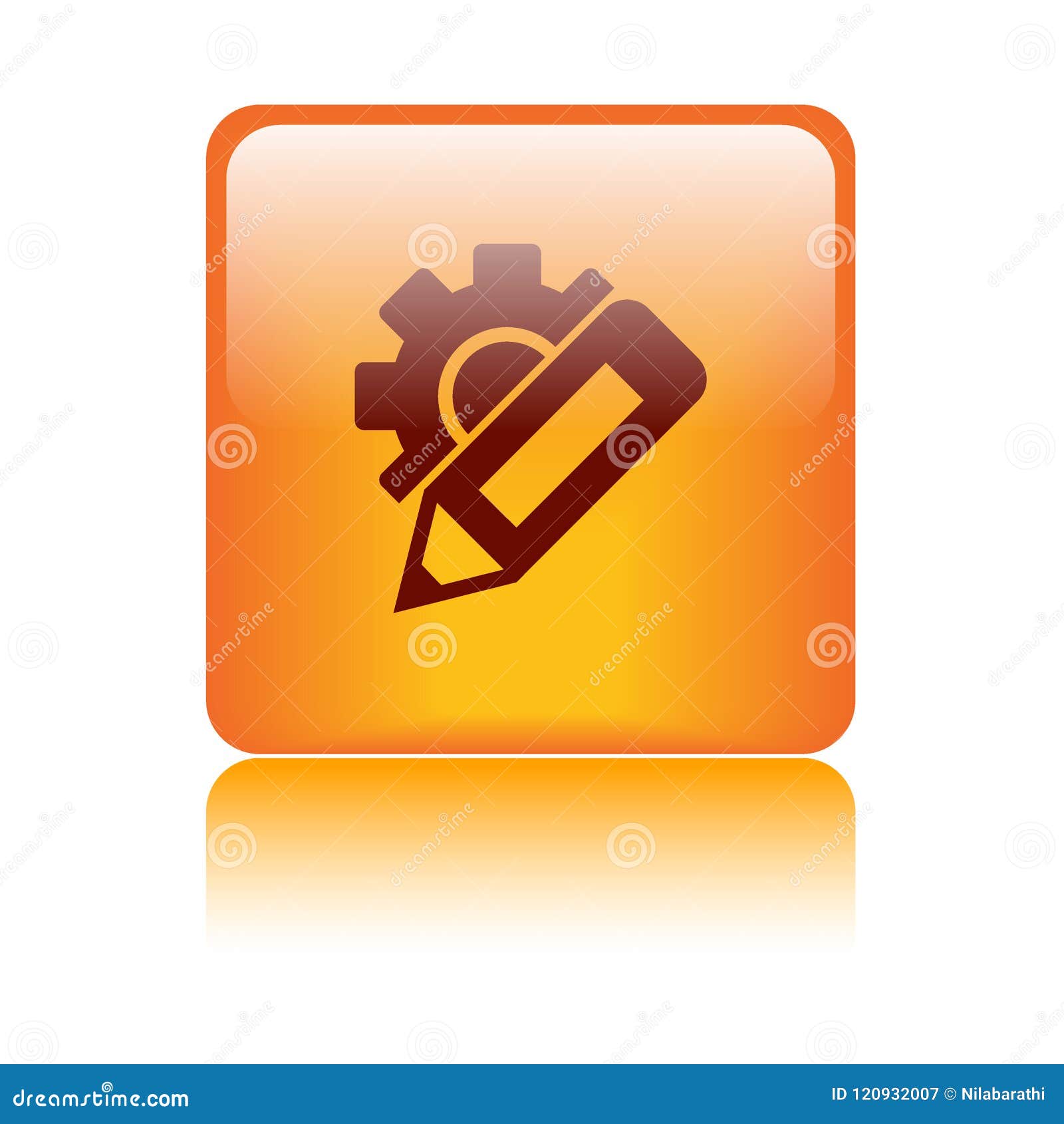 Change Settings Icon Button Stock Illustration - Illustration of ...
