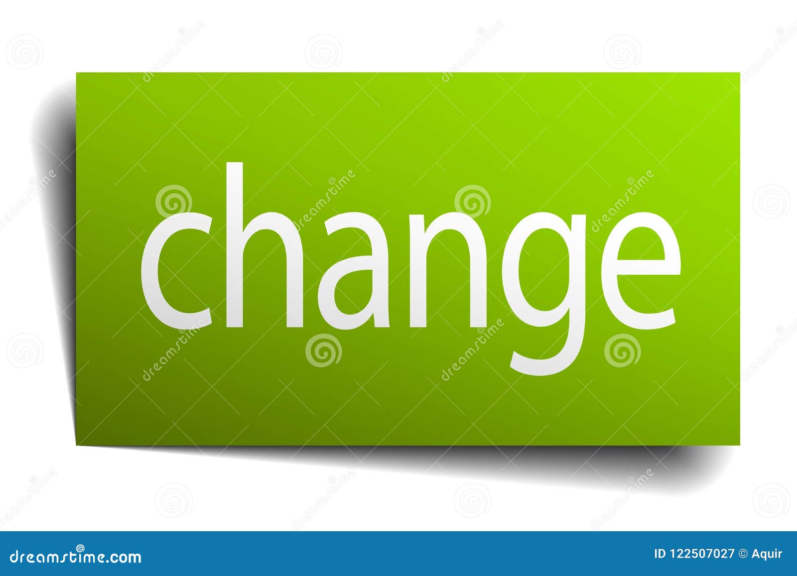 Change sign stock vector. Illustration of sticker, square - 122507027