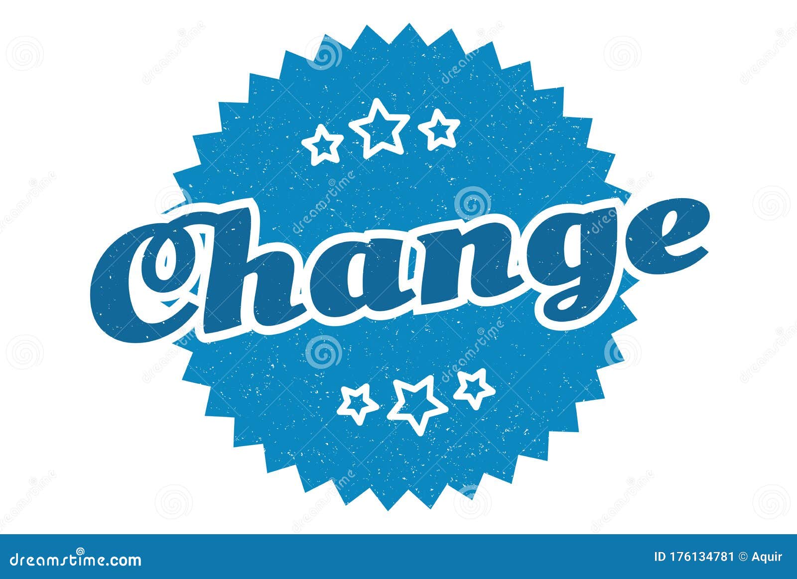 Change Sign. Change Vintage Retro Label Stock Vector - Illustration of ...