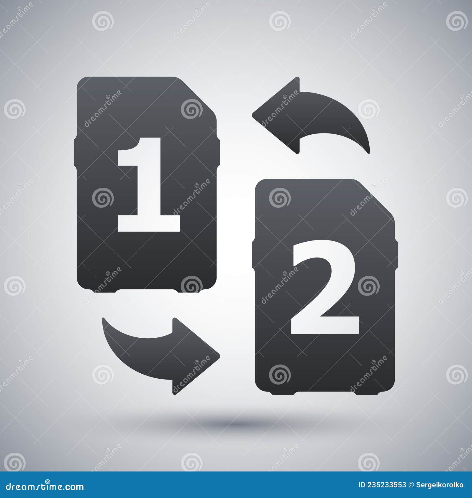 Change SIM Cards Icon, Vector Stock Vector - Illustration of symbol ...