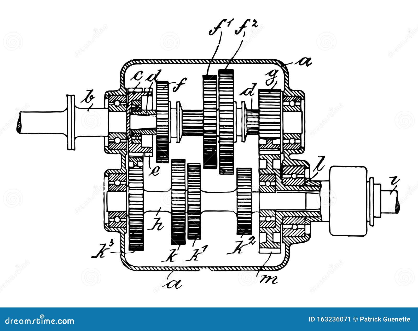 Change Speed Gearing Vintage Illustration Stock Vector - Illustration ...
