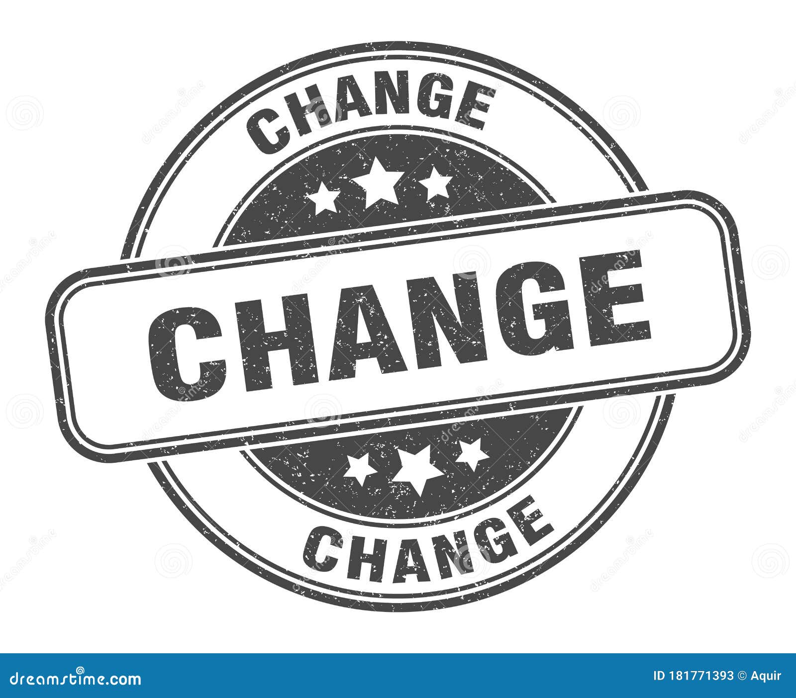 Change Stamp. Change Round Grunge Sign Stock Vector - Illustration of ...
